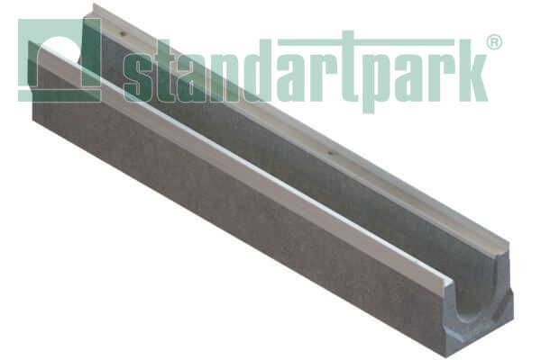 Лоток водоотводный бетонный BetoMax Drive ЛВ-10.16.19-БВ-К11 400909-D/11-11, класс С250 ...